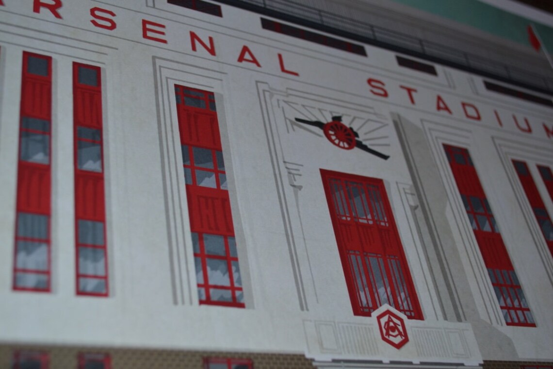 Highbury - Arsenal Print - Etsy UK