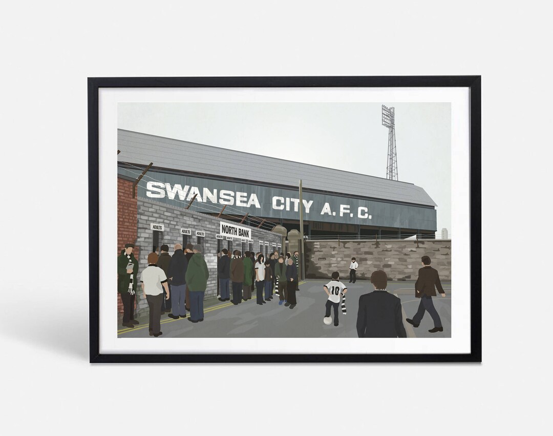 The Vetch Field - Swansea City Print - Etsy UK