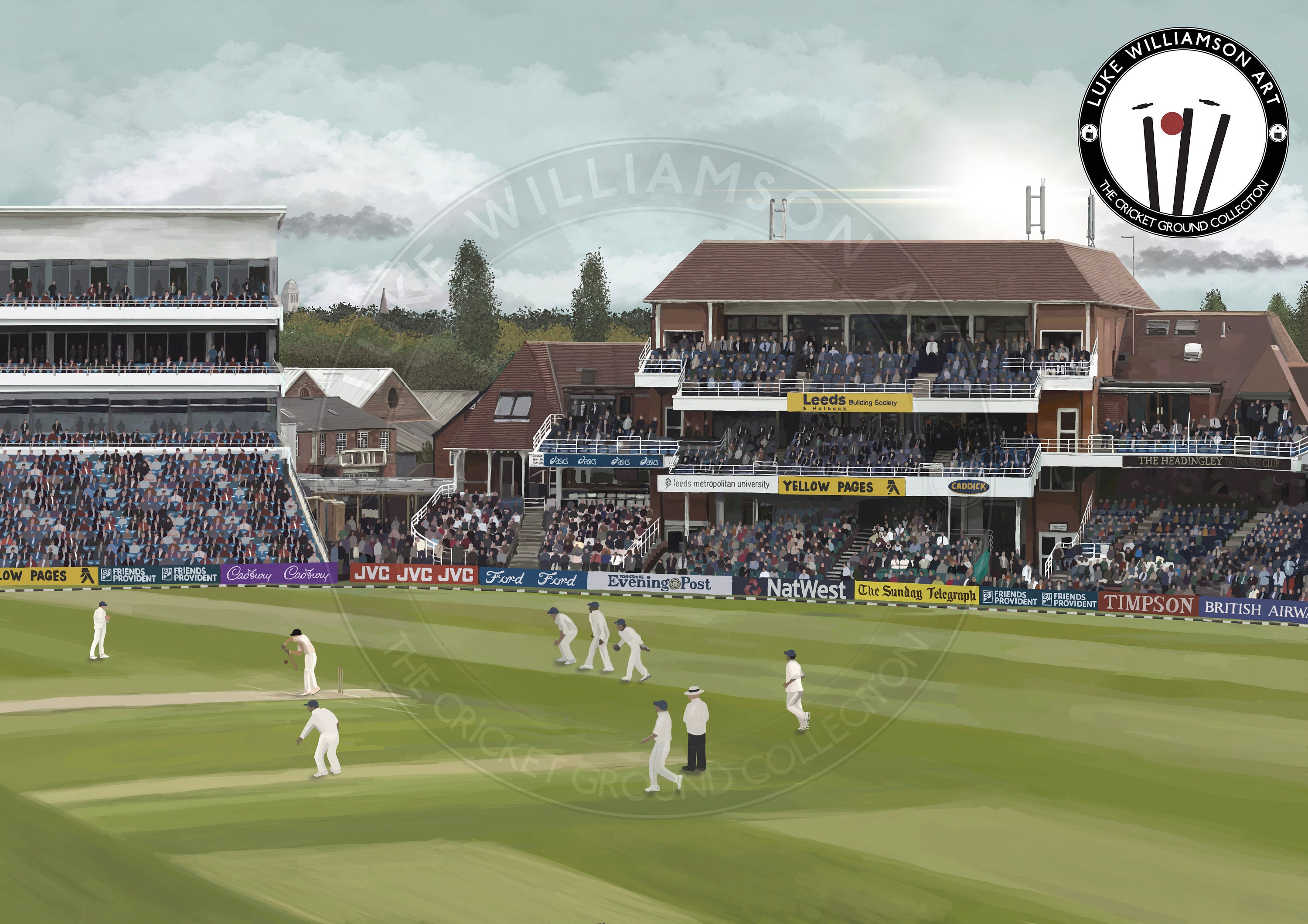 Headingley Cricket Ground - Yorkshire Cricket Club Print - Etsy