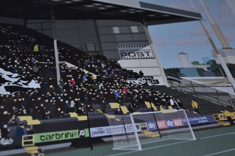 The Kop, Meadow Lane - Notts County Print - Etsy