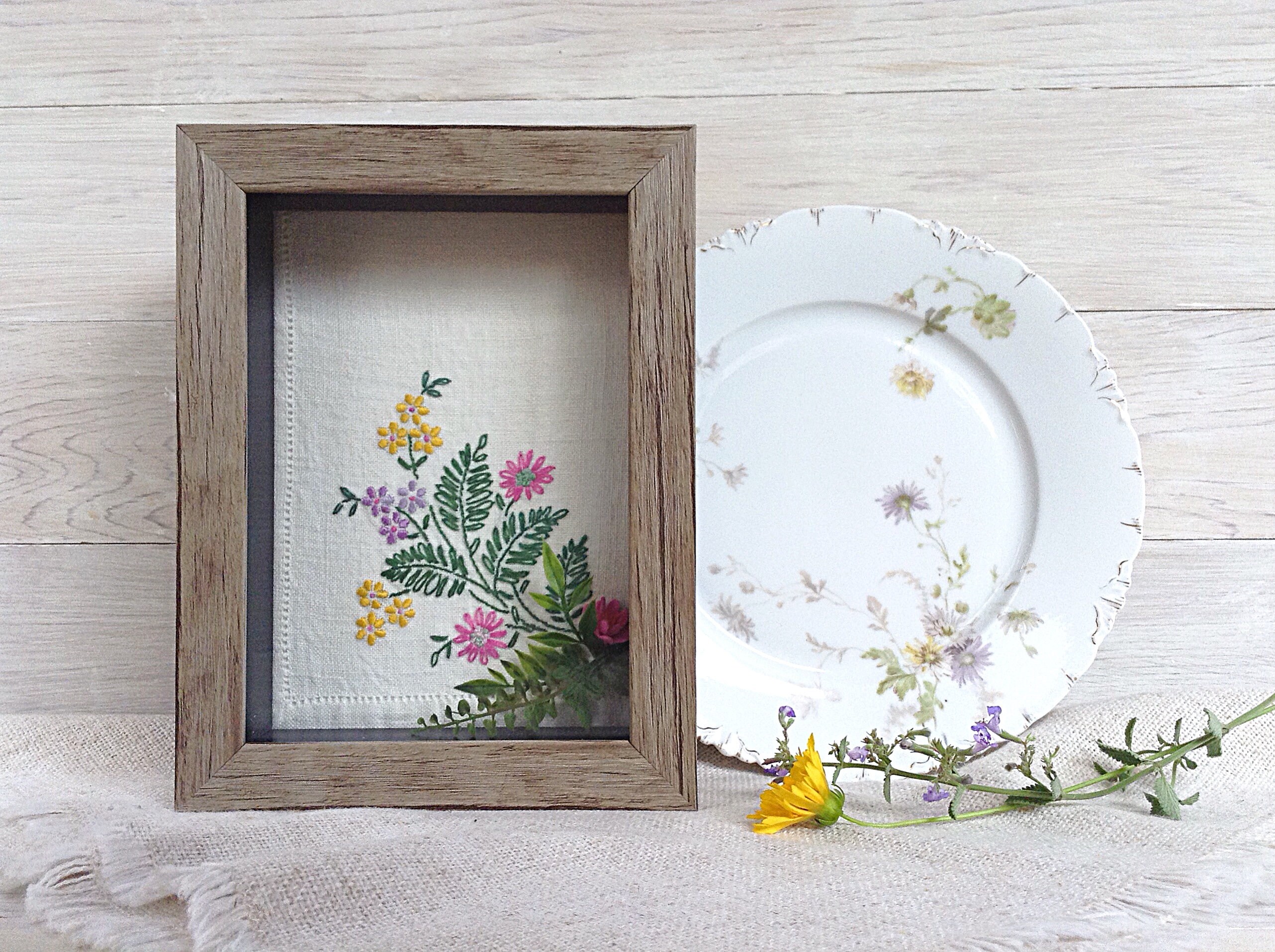 Rustic Shadow Box Dusty Purple Decor Woodland Shadow Box - Etsy