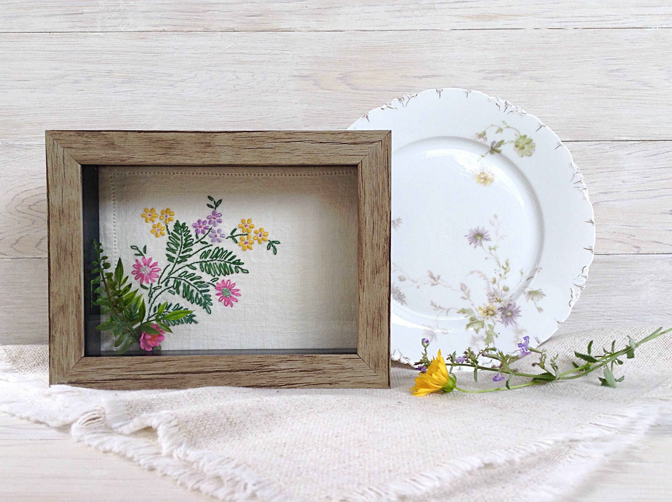 Rustic Shadow Box Dusty Purple Decor Woodland Shadow Box | Etsy