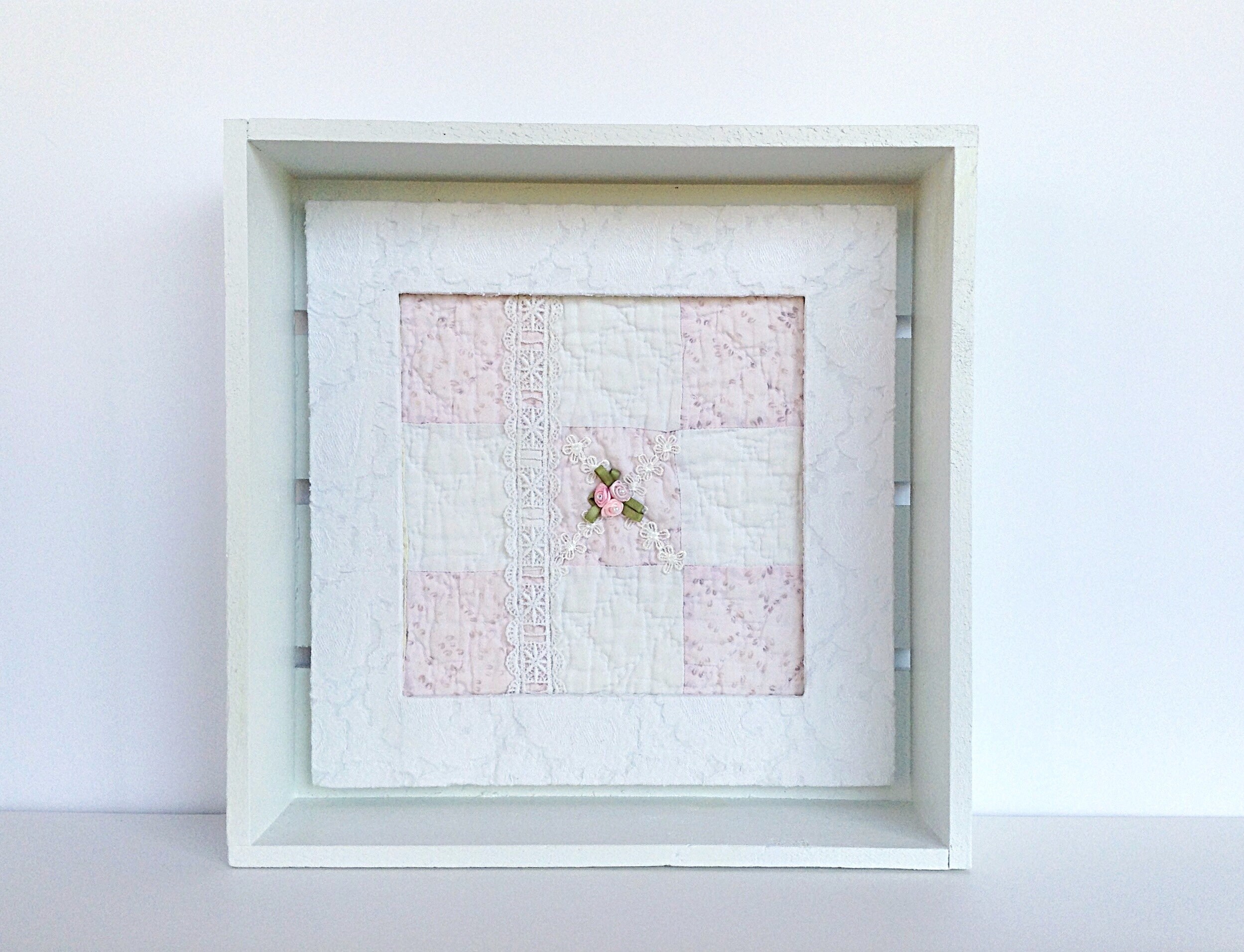 Vintage Quilt Square Embellished Quilt Square 1940's - Etsy