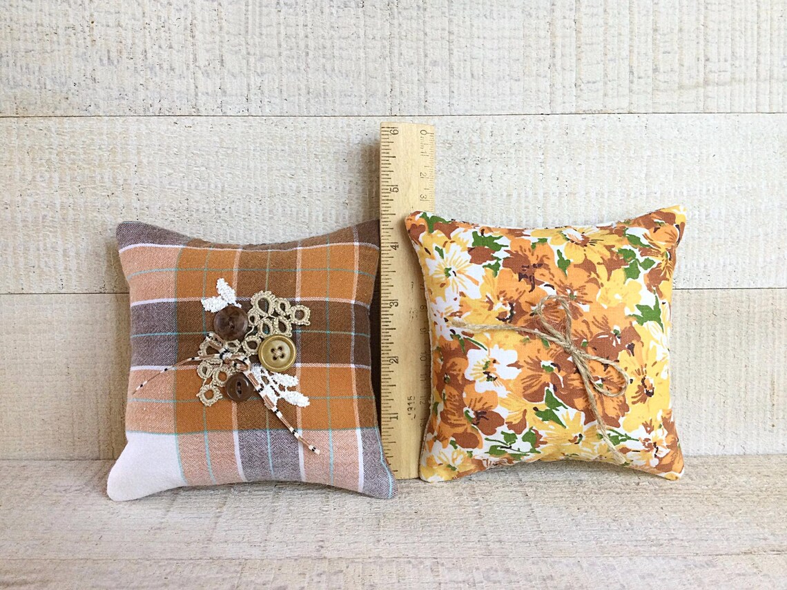 Fall Mini Pillows Set of 3, Basket Filler - Etsy