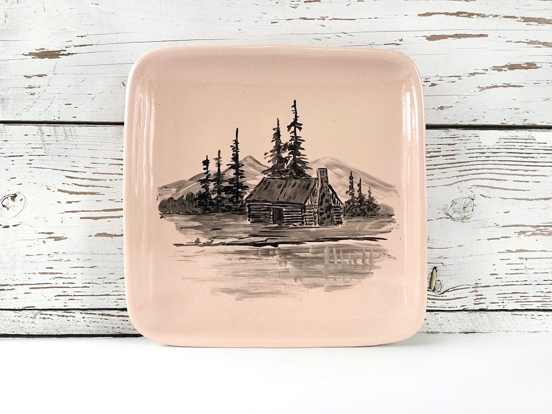 Mid Century Plate, Marco Pottery Zanesville Ohio - Etsy