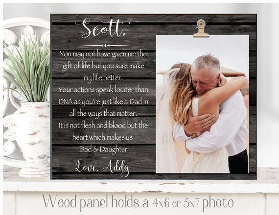 Step Dad Wedding Gift Father of the Bride Gift Dad Wedding | Etsy