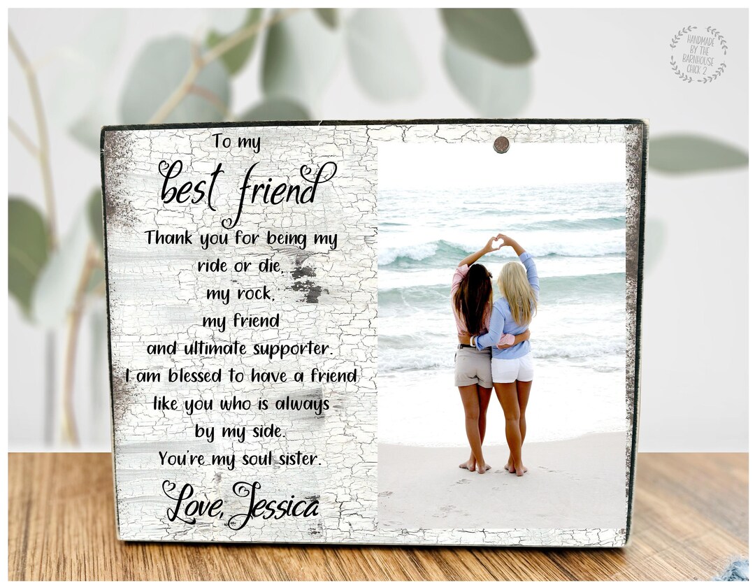 Best Friend Gift, Best Friend Picture Frame, Friend Gift, Best Friend ...