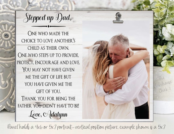 Step Dad Wedding Gift Father of the Bride Gift Dad Wedding | Etsy