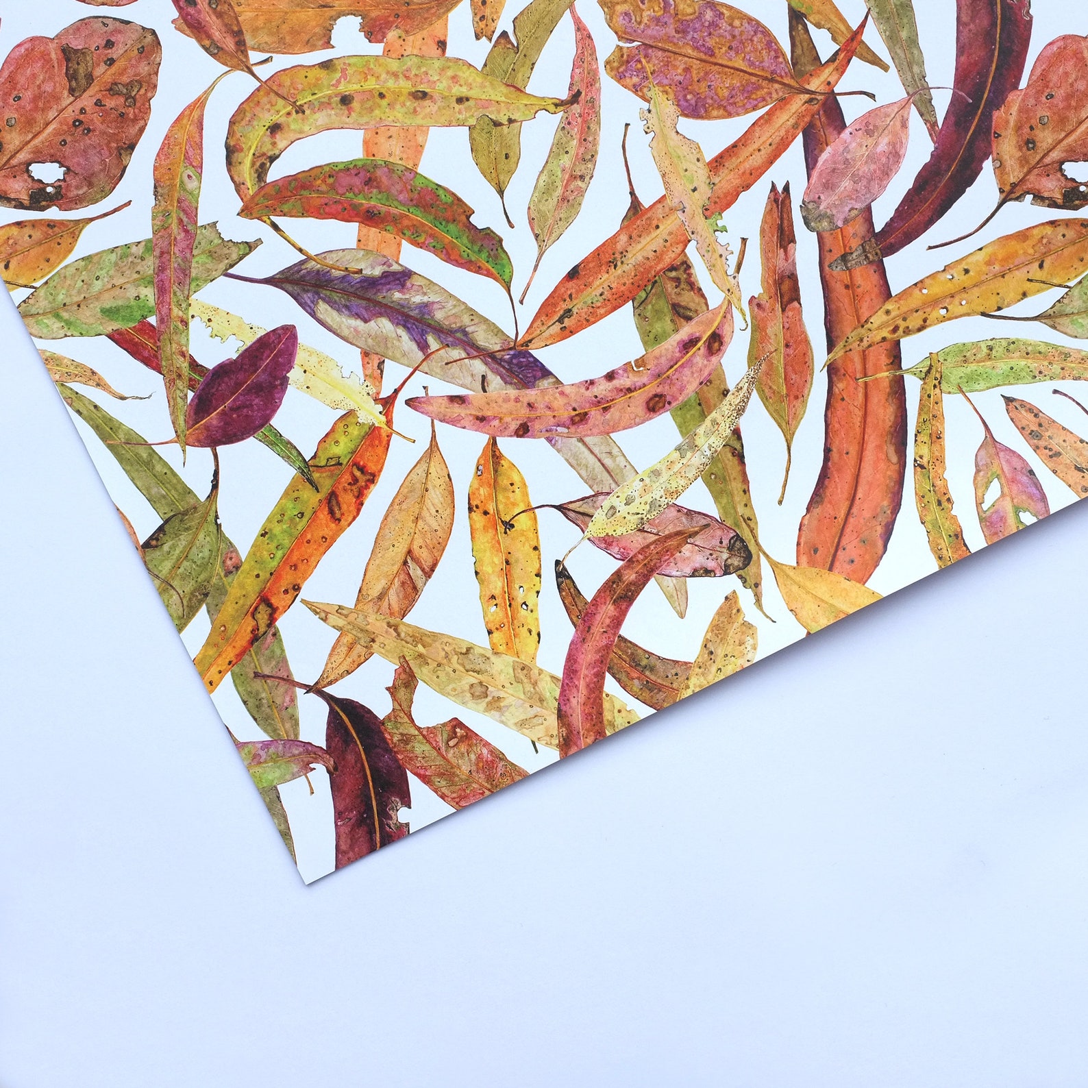 Gum Leaves Wrapping Paper Sheets (A2 Size, Shipped Folded to A4) - Etsy ...