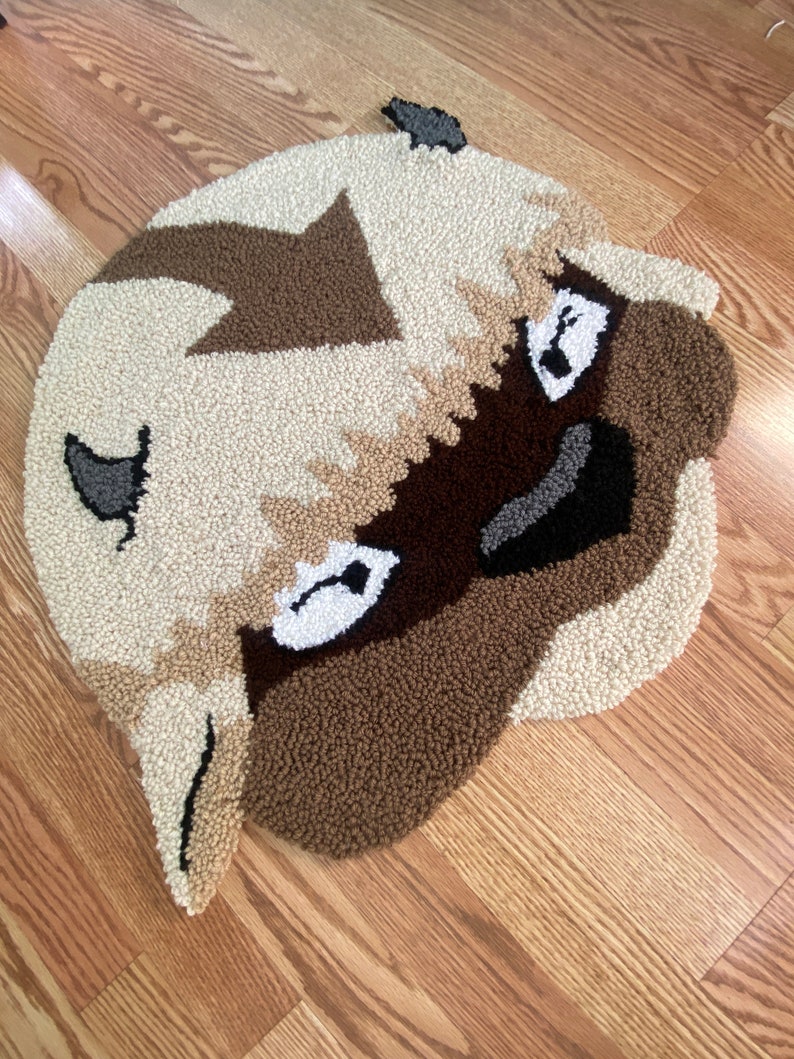 Handmade Appa Rug Avatar the Last Airbender Fiber Art | Etsy