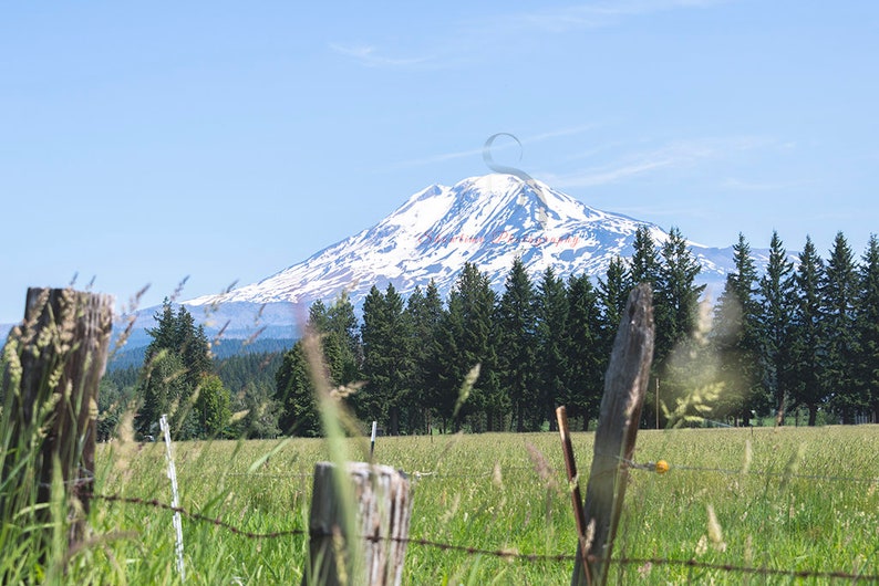 Photo Print 16x24, Mt Baker in Oregon, Mountain Landscape Photo Art ...