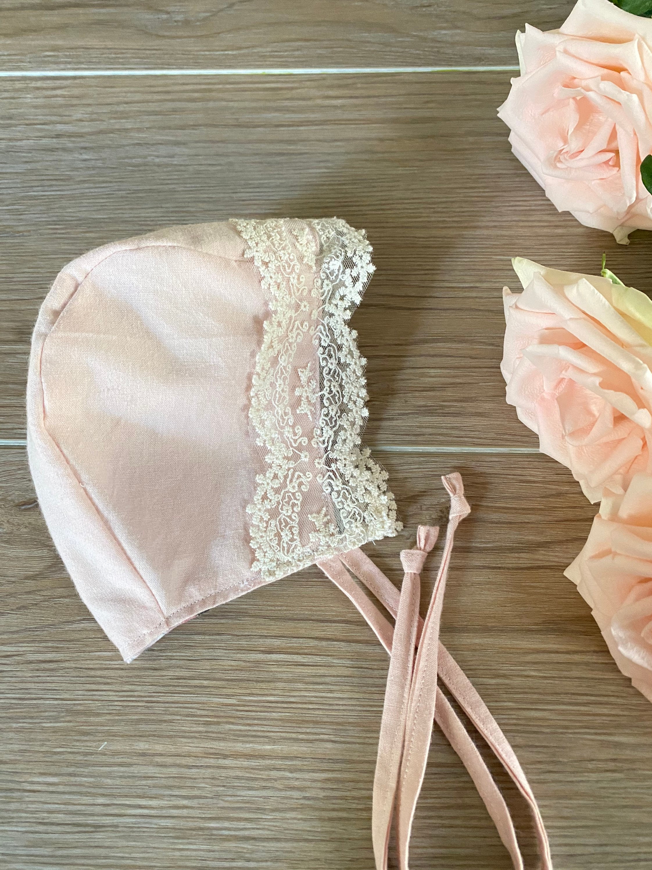 Vintage Lace Baby Bonnet: Floral Cotton, Made in USA - Etsy