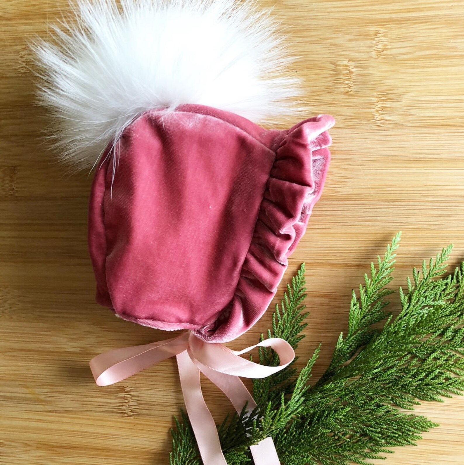 Rose velvet Bonnet - Etsy