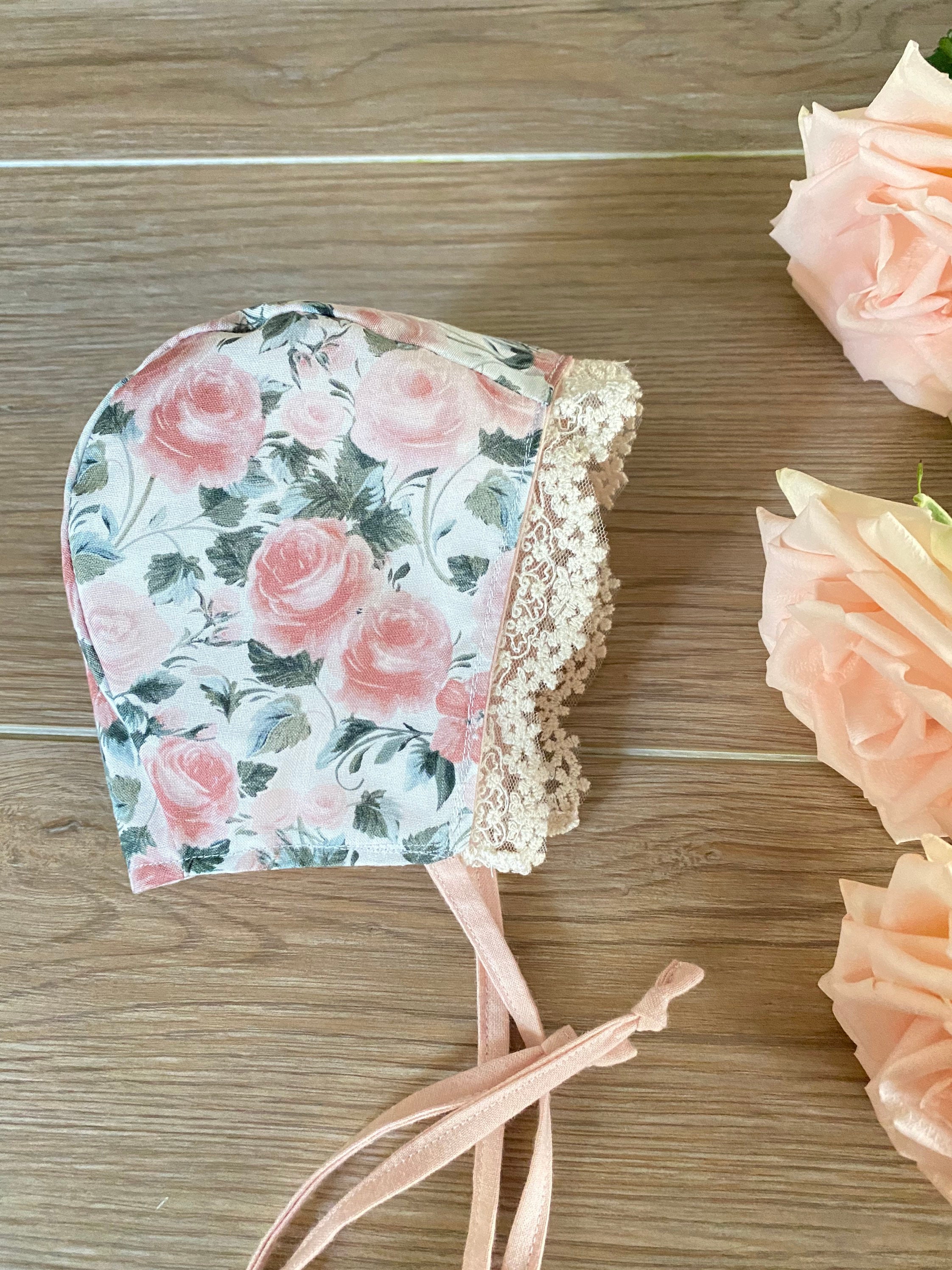 Vintage Lace Baby Bonnet: Floral Cotton, Made in USA - Etsy