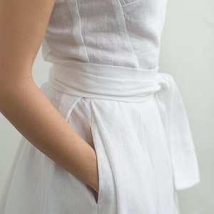 Handmade Linen Bridal Belt: Wedding Dress Sash - Etsy