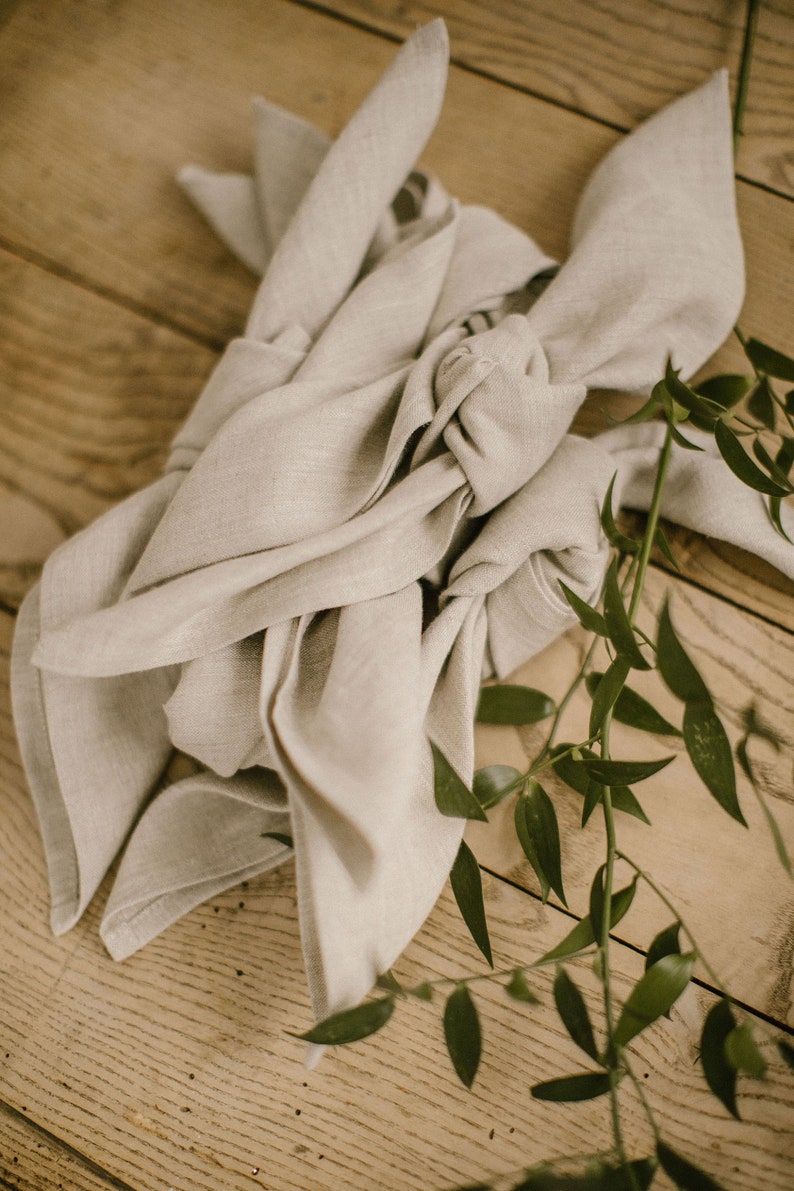 Linen Napkins Set of 8 Rustic Wedding Table Decorations - Etsy