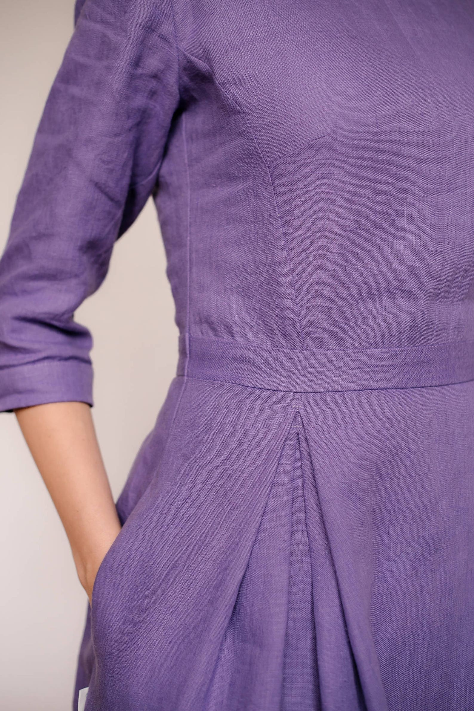 Linen Mother of the Bride Dress Flax Dress Lavender Dress - Etsy