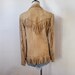 Vintage Western Handmade Light Tan Leather Fringe Jacket - Etsy