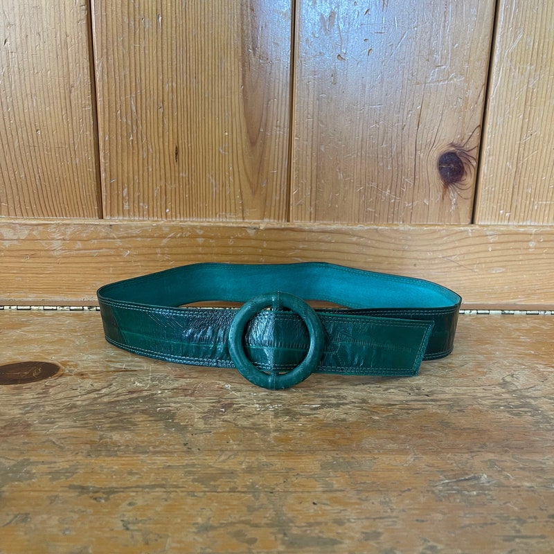 Stamped Leather Belt - Etsy