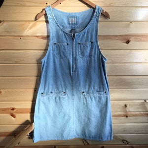 Vintage 90s Denim Pinny Dress - Etsy