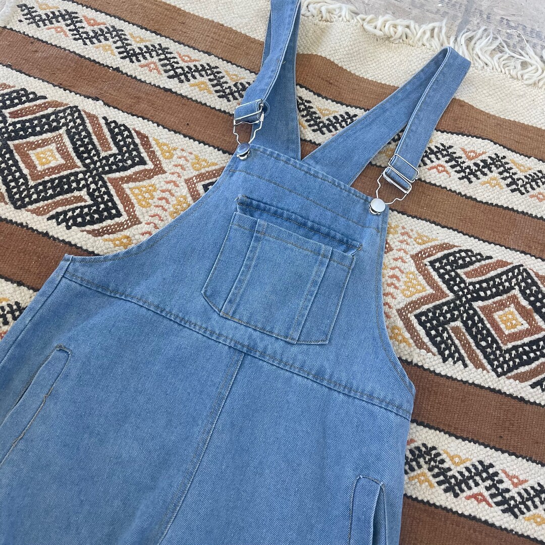 Vintage Little BB Girls 70s Soft Denim Overalls Size 10/12 - Etsy