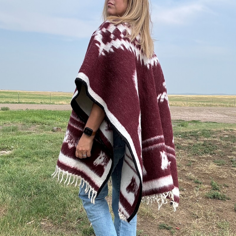 Western Poncho - Etsy
