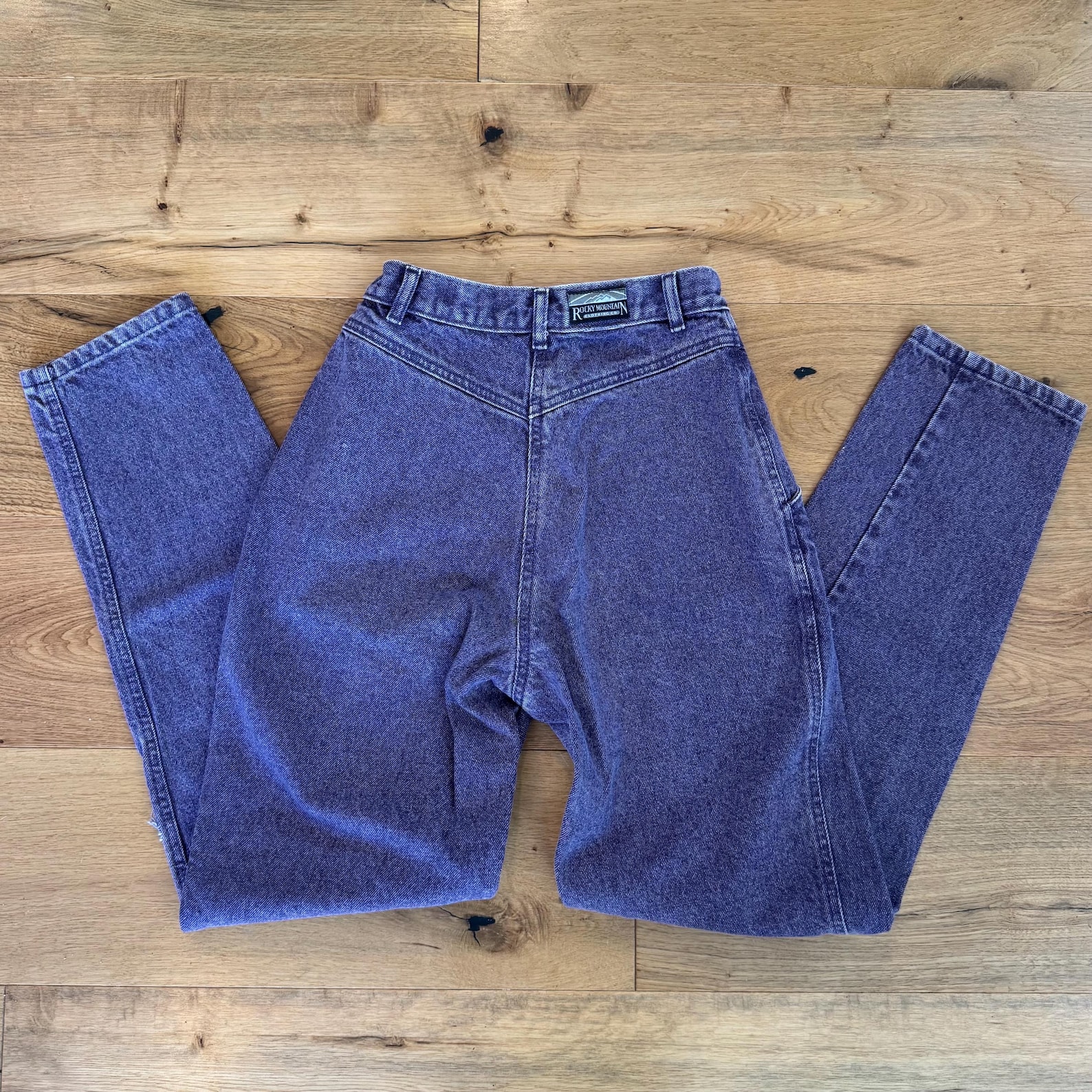 Vintage Rocky Mountain Purple Acid Wash Bareback Western Jeans W24 ...