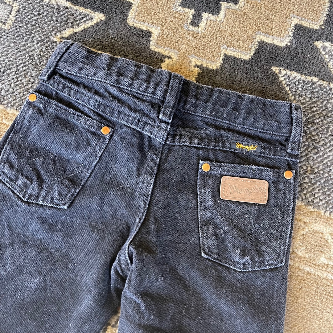 Vintage Little BB Unisex Black High Waist Western Jeans Kids Size 6 - Etsy