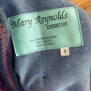 Vintage Mary Reynolds Designs Made in USA Denim Southwestern Duster ...