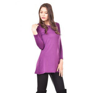 Purple Tunic With Interesting Detail - Etsy