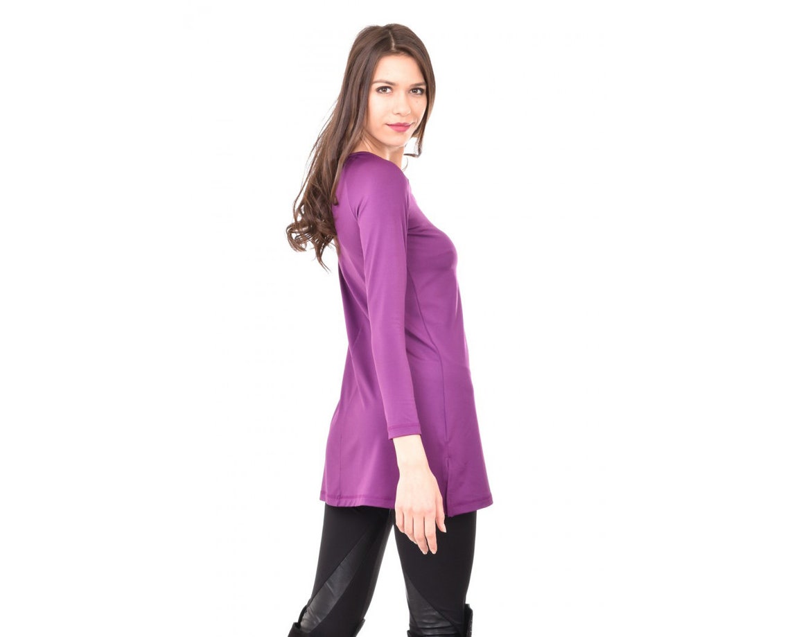 Purple Tunic With Interesting Detail - Etsy