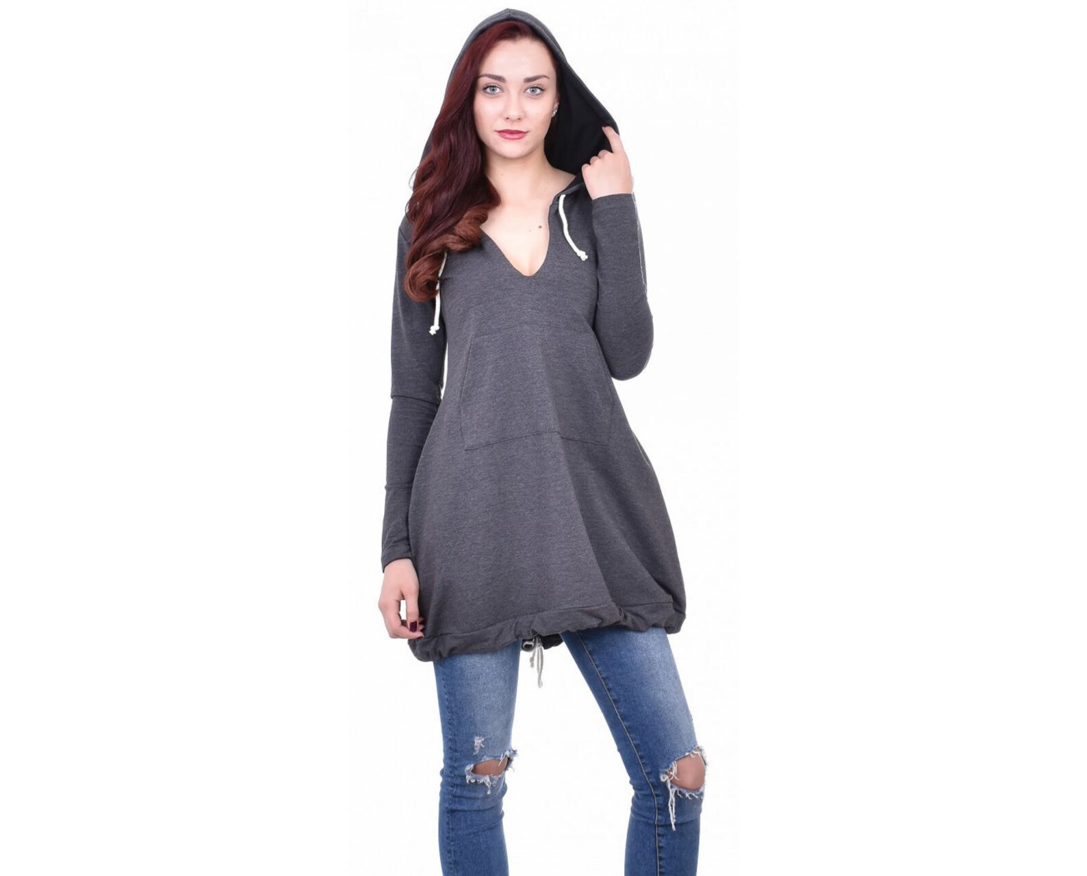 Dark Gray Tunic - Etsy