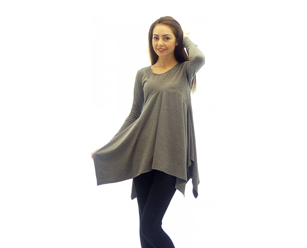 Dark Gray Tunic - Etsy