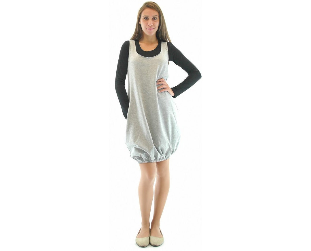 Gray Pinafore / Knee Length Pinafore / Plus Size Maxi Pinafore / Above ...