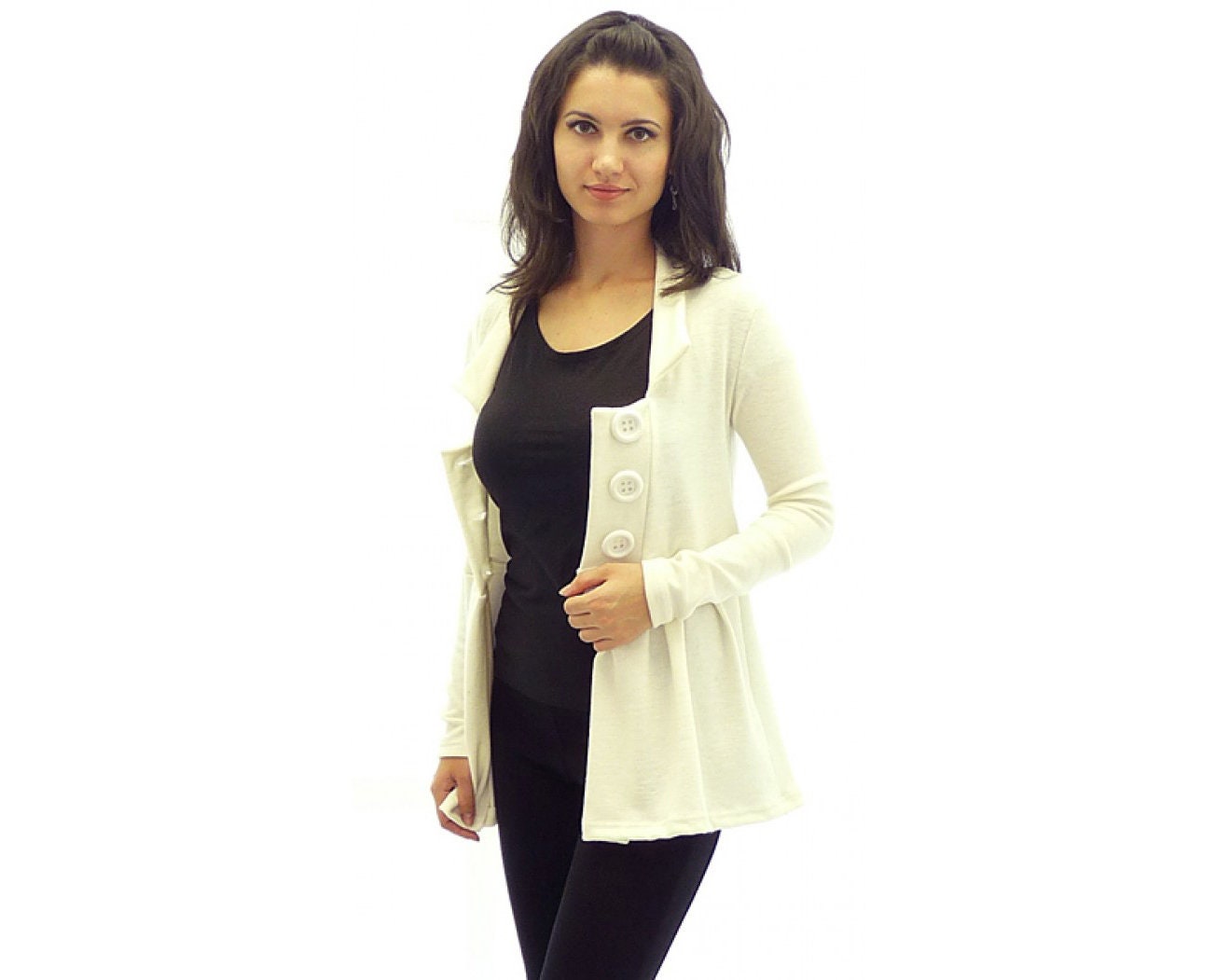 Gray Cardigan, Flared Cardigan, Plus Size Cardigan, Oversize Cardigan ...