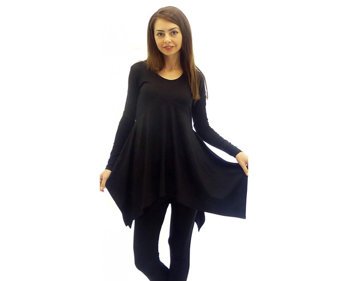 Dark Gray Tunic - Etsy