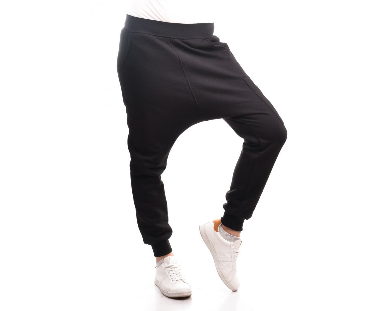 Black Drop Crotch Pants, With Long Legs - Etsy