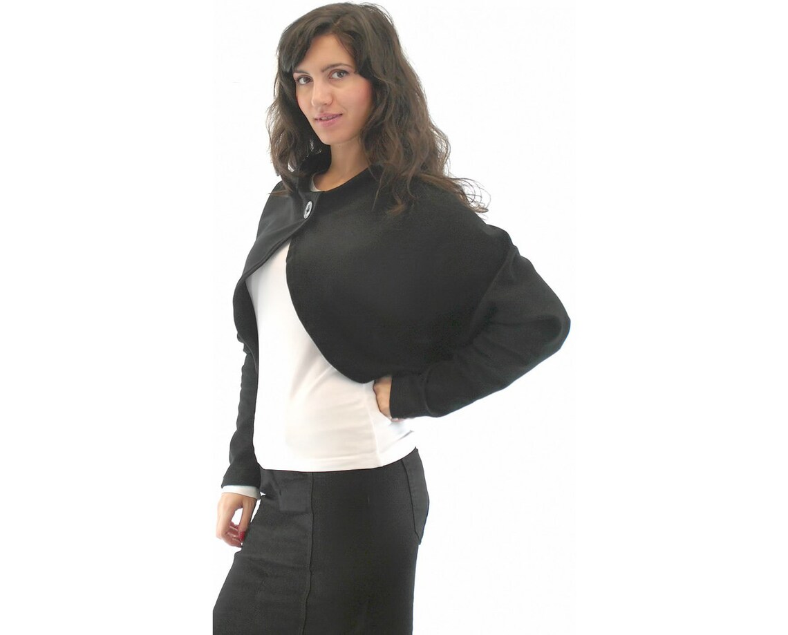 Gray Knitted Bolero Bat Type Bolero Flared Bolero Balloon | Etsy