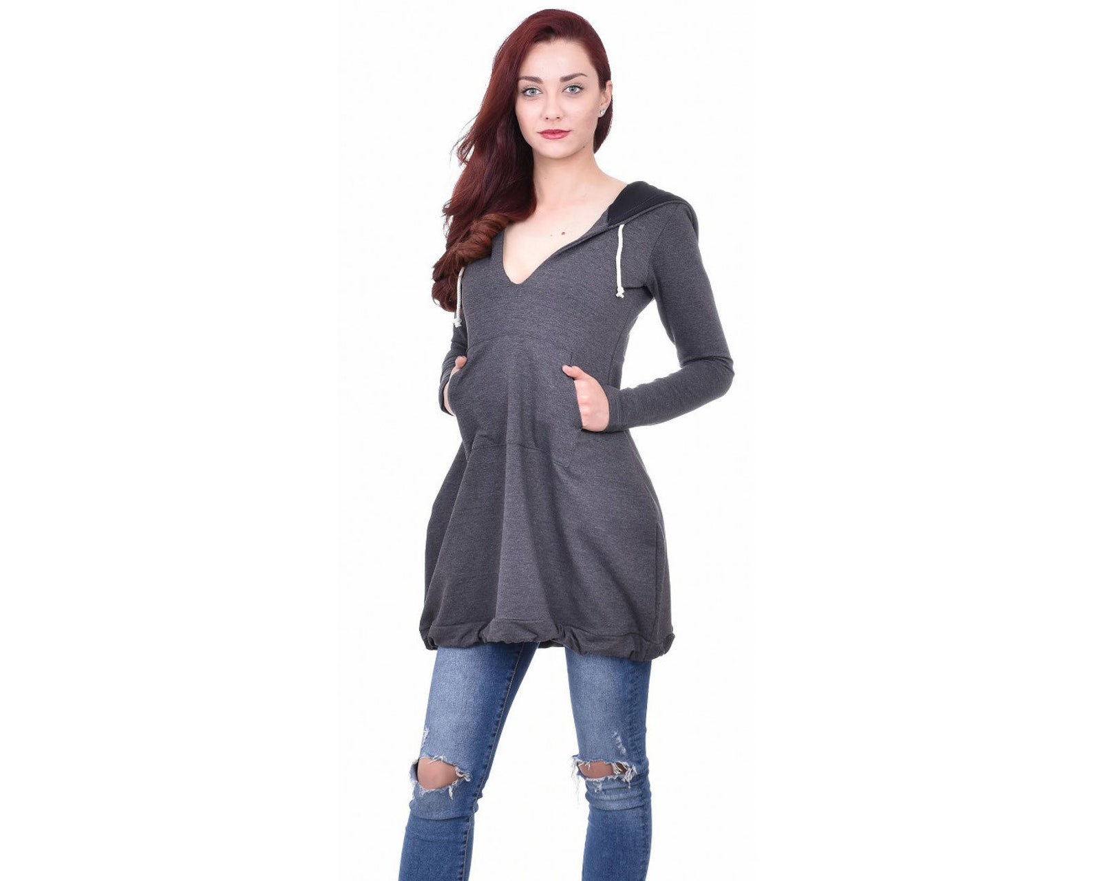 Dark Gray Tunic - Etsy