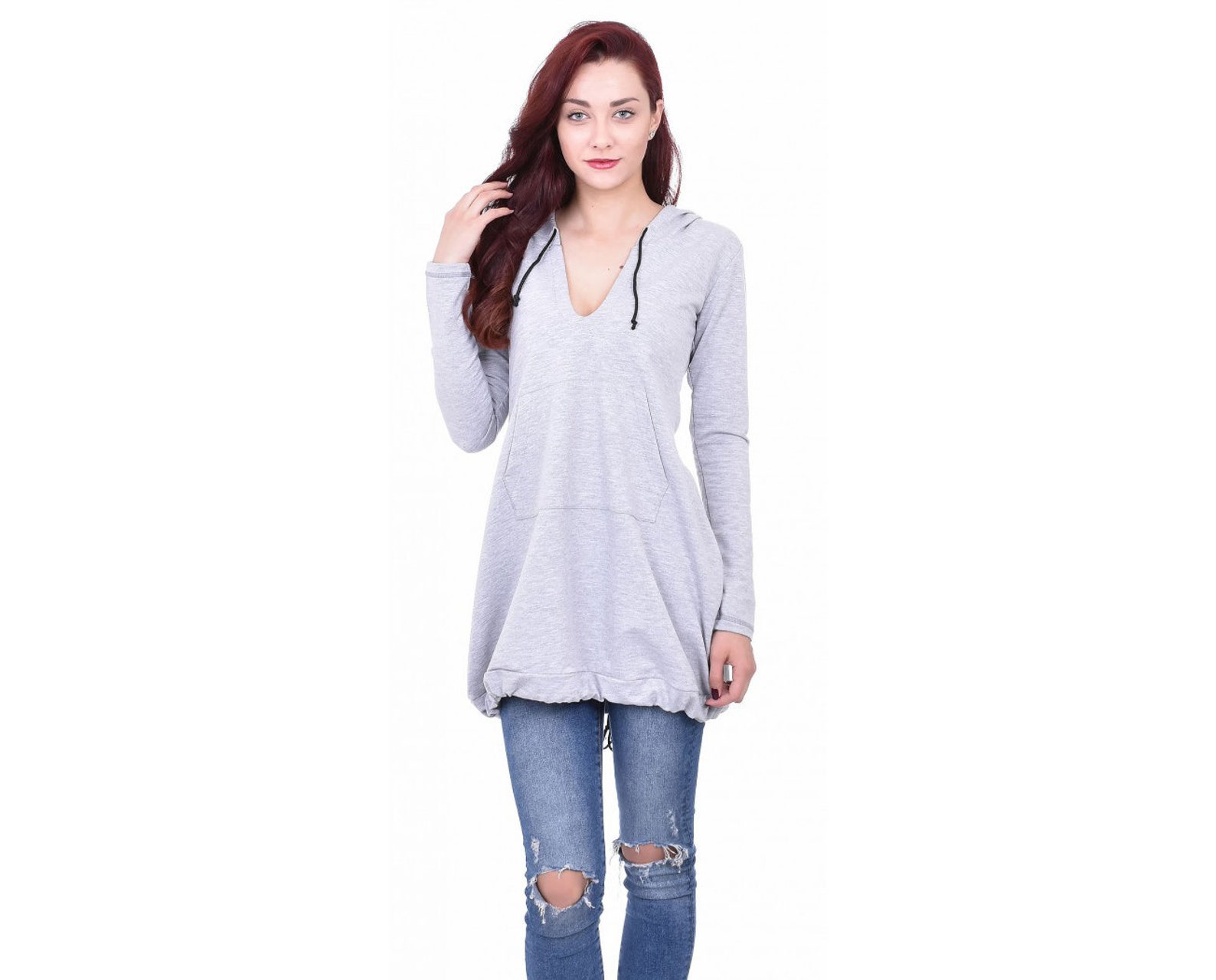 Dark Gray Tunic - Etsy