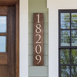 House Number Sign Horizontal, Vertical, Address Sign for House, Number ...