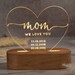 Personalized Gifts for Mom, Mom Night Light, Custom Mom Sign, Mom Gifts ...