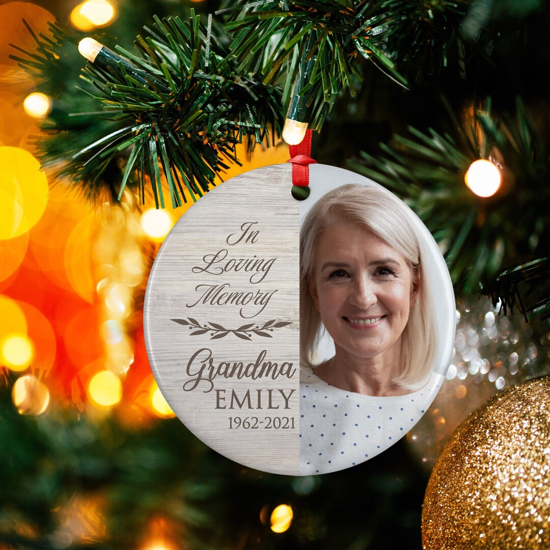 Memorial Christmas Ornament Personalized, in Loving Memory Ornament ...