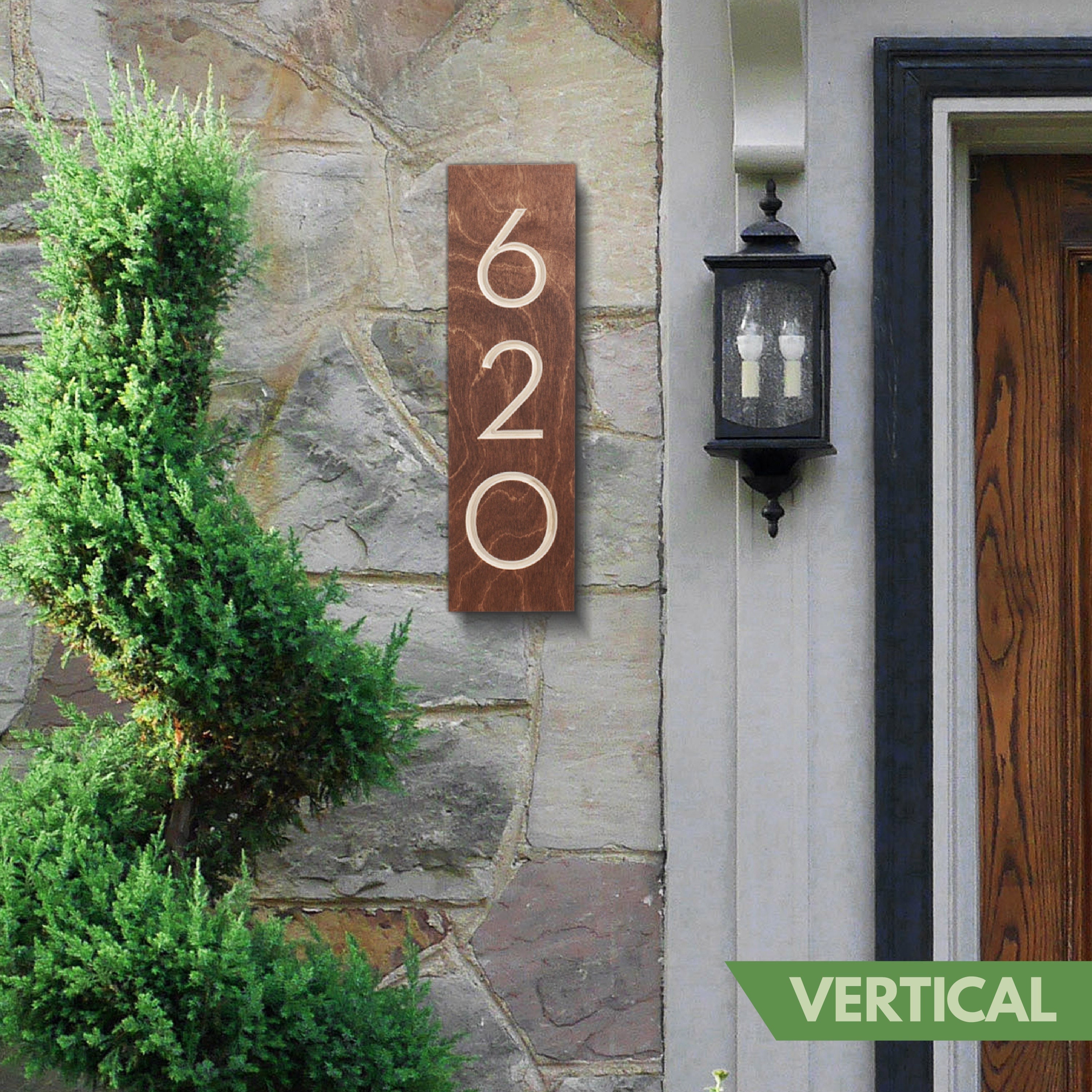 House Number Sign Horizontal Vertical Address Sign for - Etsy