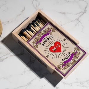 Personalized Couples Large Matchbox, Engagement Gifts, Wedding Gift for ...