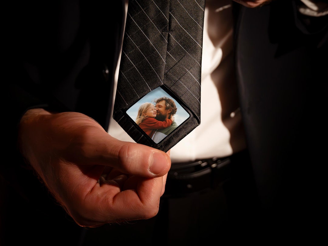 Photo Tie Patch, Father of the Bride Gift, Tie Picture Dad, Tie Photo ...