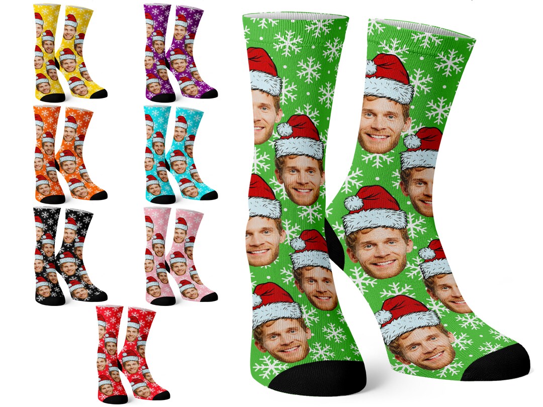 Custom Face Socks Personalized Photo Socks, Picture Socks Funny Photo ...