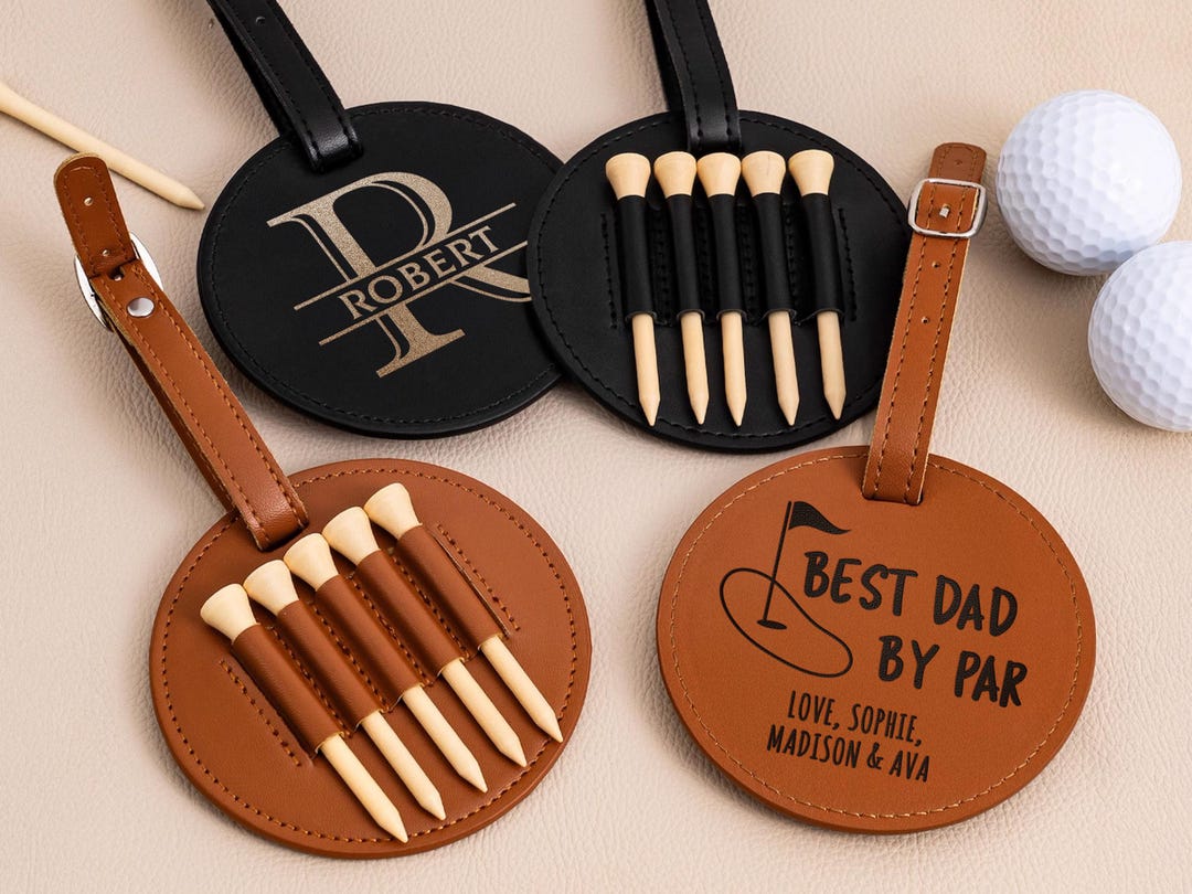 Golf Bag Tag With Golf Tees, Golf Accessories, Personalized Gifts for ...
