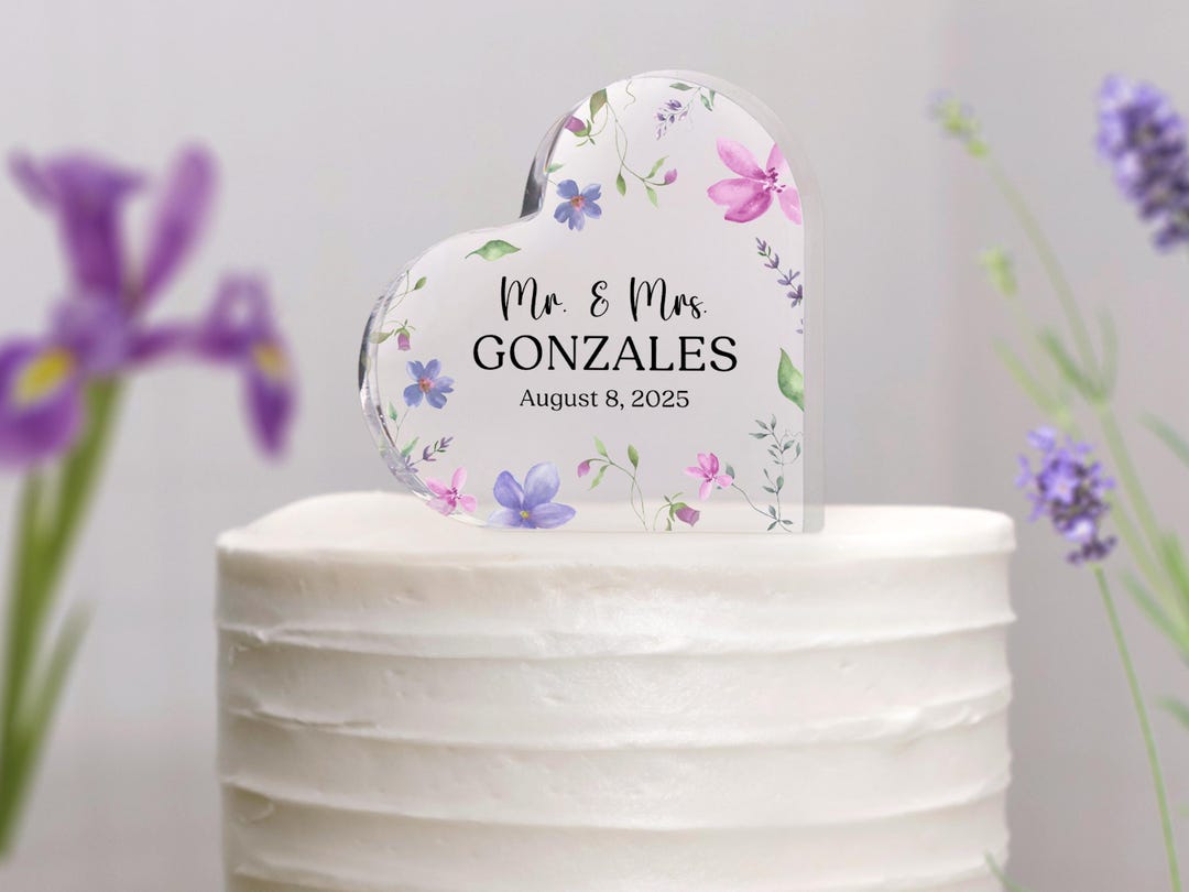 Personalized Wedding Cake Topper, Wedding Gifts for Couples, Wedding ...