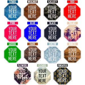 Custom Stop Signs, Personalized Street Sign, Create Your Own Road Sign ...